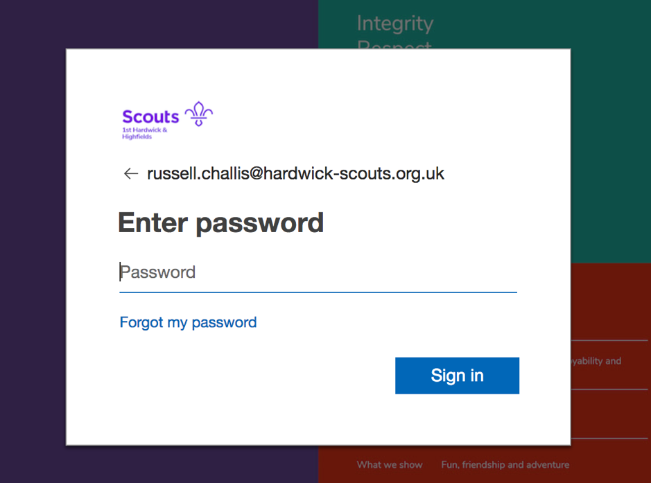 Login – 1st Hardwick and Highfields Scout Group